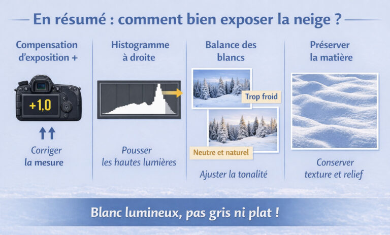Comment exposer la neige sans la griser ni la bleuir ? - Apprendre la Photo